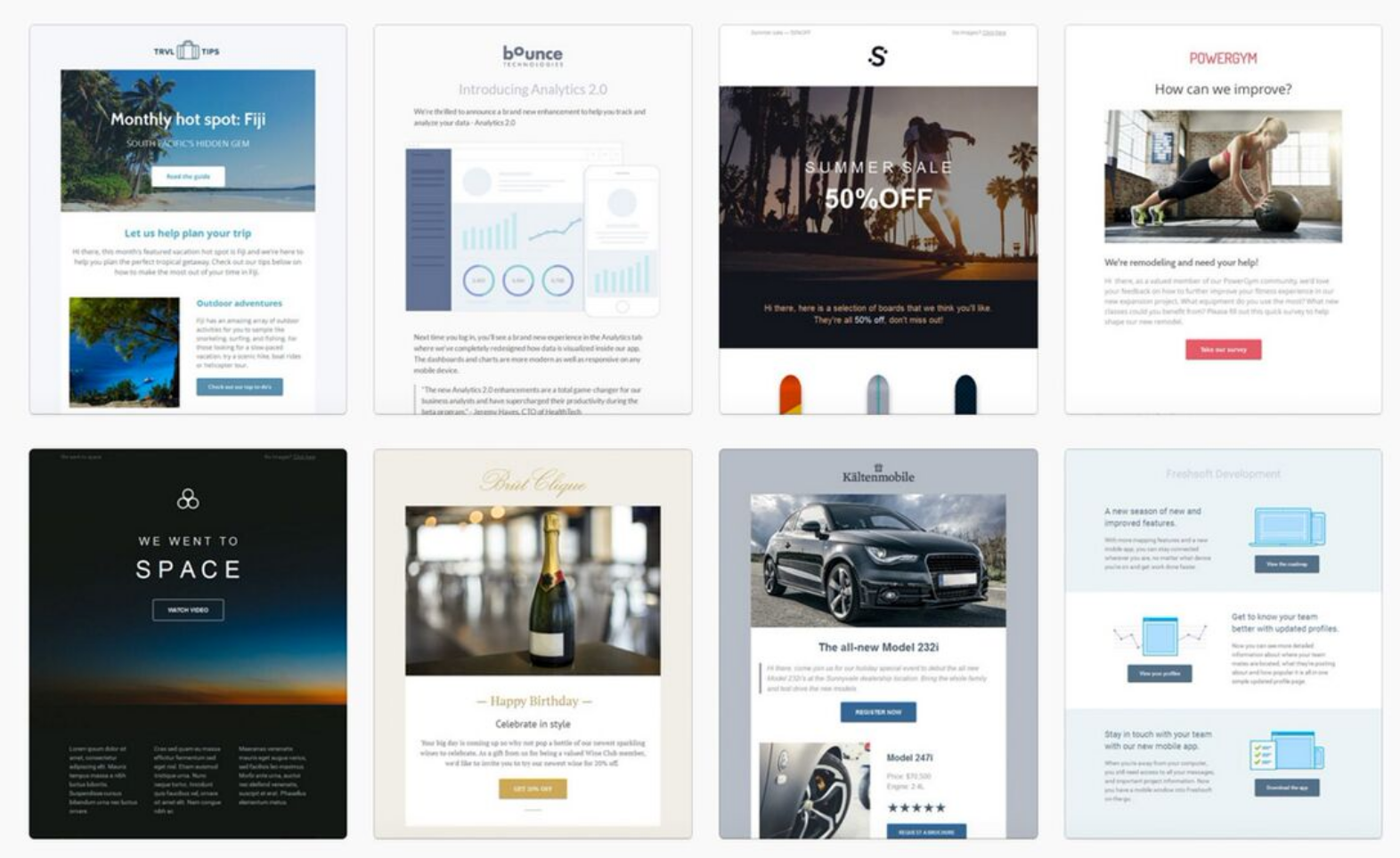 email campaign templates - White Earth Design